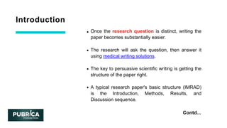 Structure of a medical paper writing essential elements and reporting ...