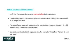 Structure of a medical paper writing essential elements and reporting ...