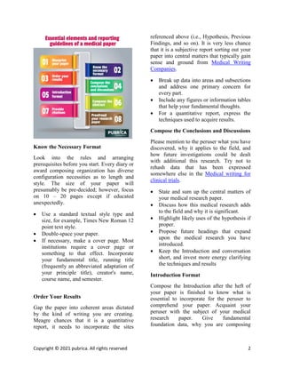 Structure of a medical paper writing essential elements and reporting ...
