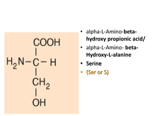 Structure of amino acids | PPT