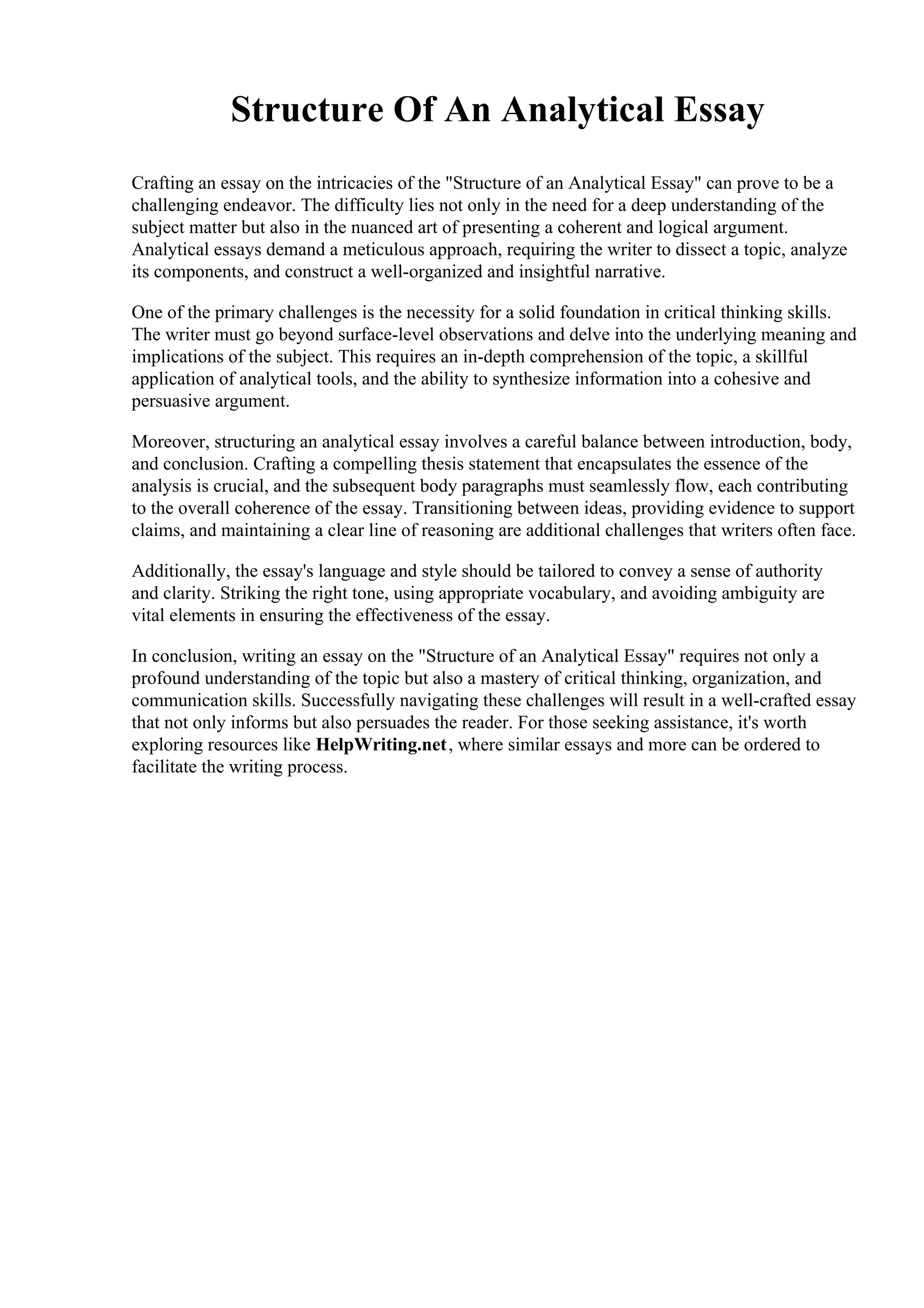 Structure Of An Analytical Essay.pdf