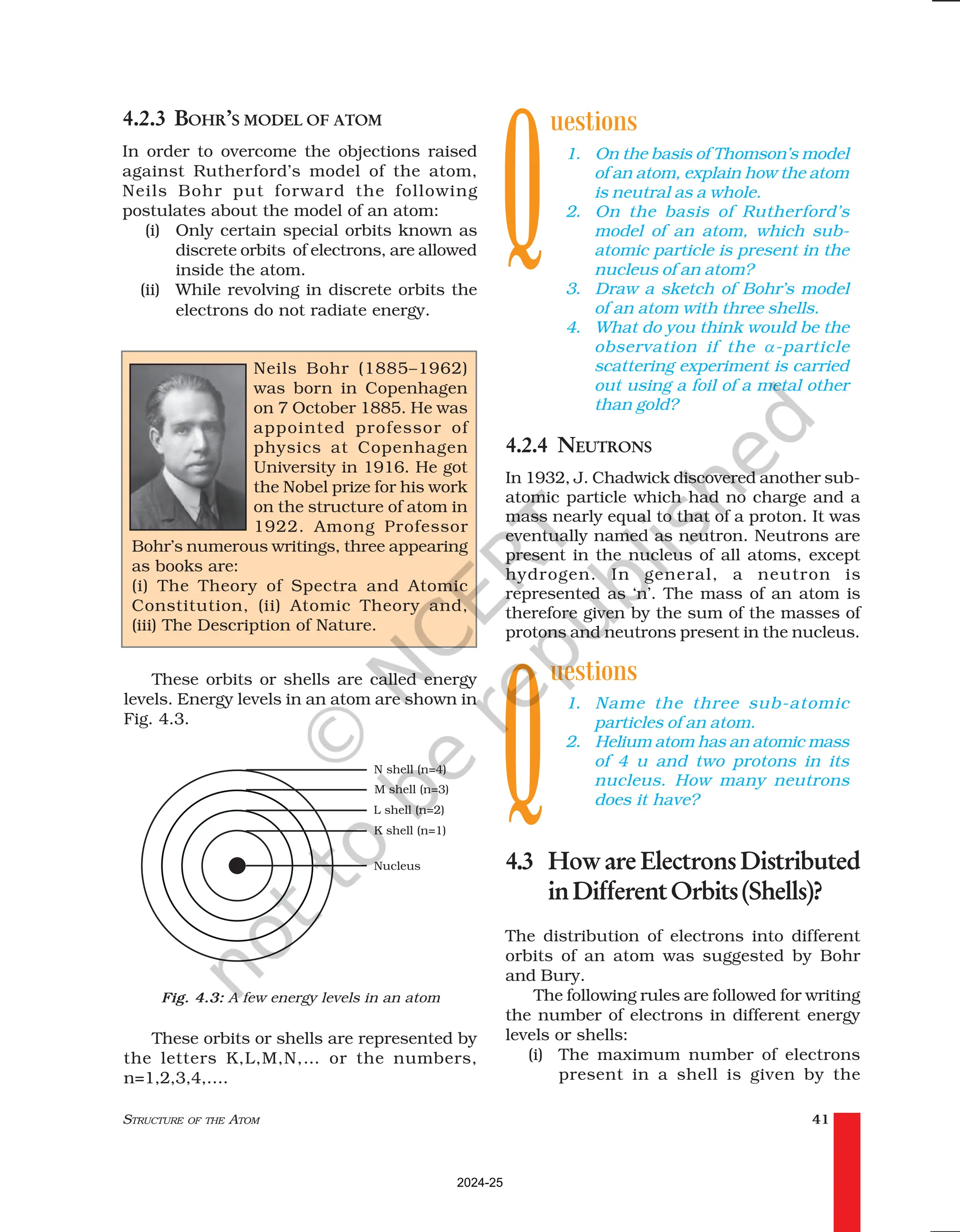 Structure of an atom for 9th class. Enjoy. | PDF