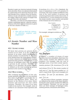 Structure of an atom for 9th class. Enjoy. | PDF
