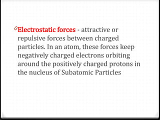 Structure of an Atom, Particle Model, Subatomic Particles | PPTX