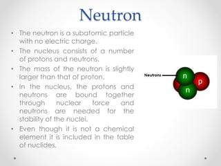 Structure of an Atom | PPTX | Chemistry | Science