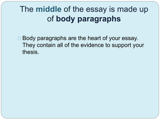 Structure of an essay | PPTX
