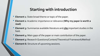 Structure of a research paper | PPTX