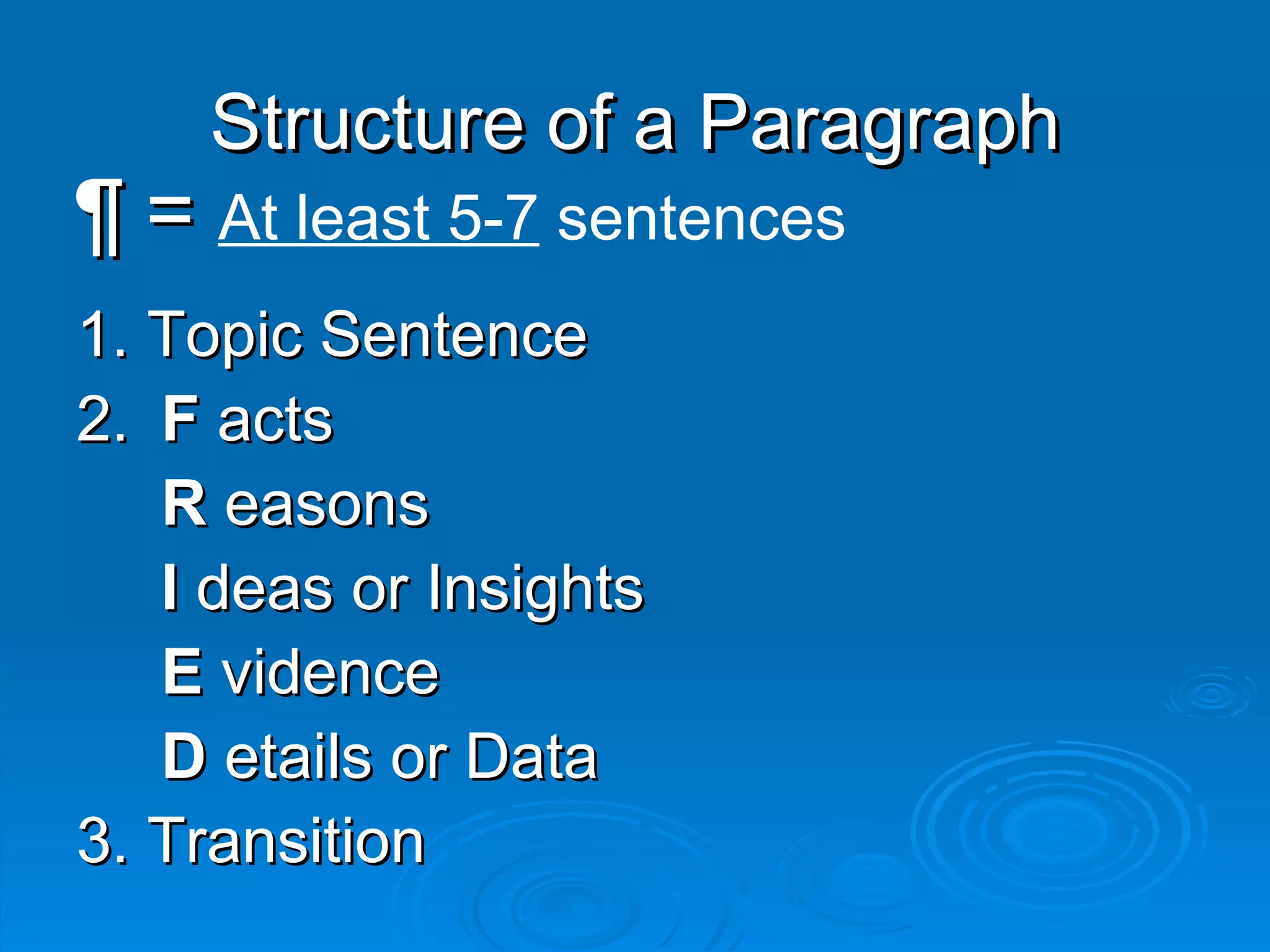 Structure of a persuasive essay | PPT