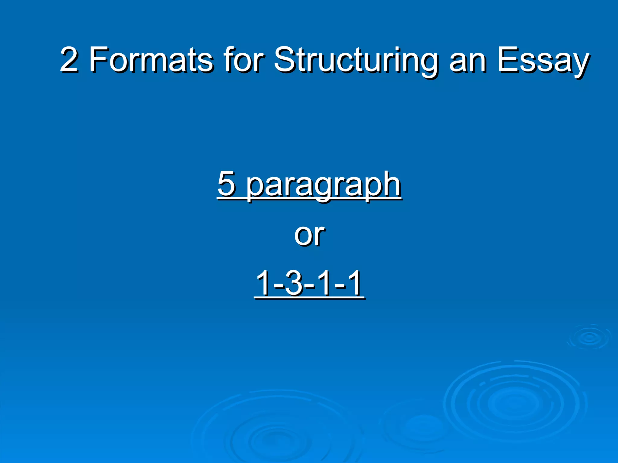 Structure of a persuasive essay | PPT