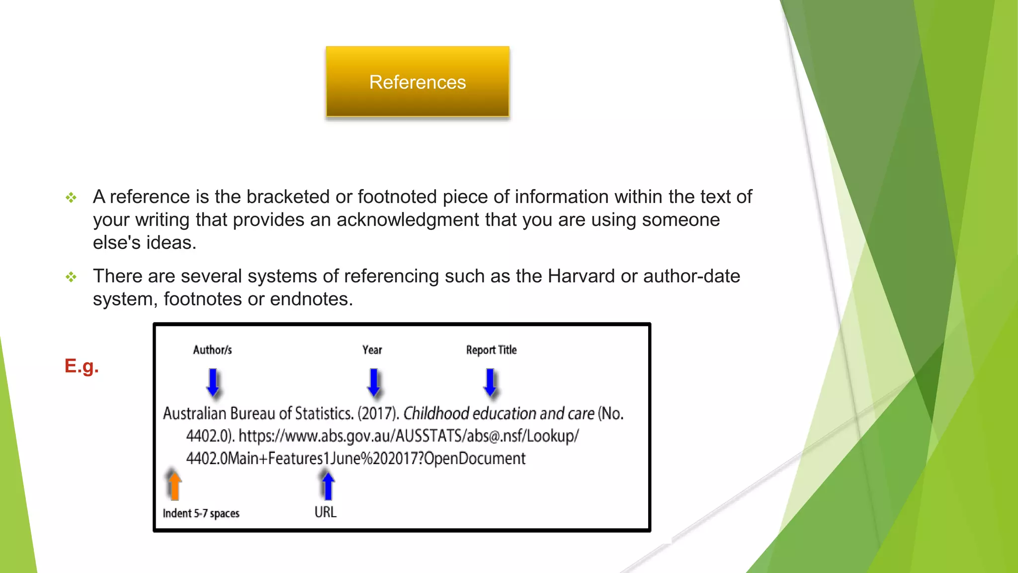Structure of a report | PPTX