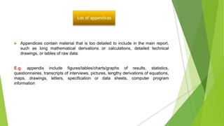 Structure of a report | PPTX