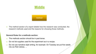 Structure of a report | PPTX