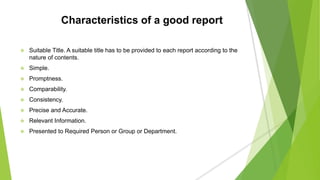 Structure of a report | PPTX