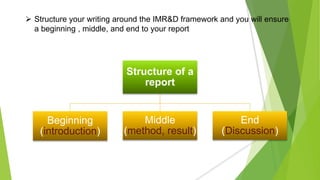 Structure of a report | PPTX