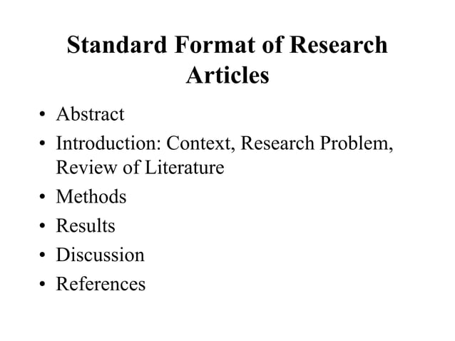 structure of a reseaarch artical .ppt