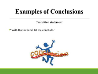 Structure of a Speech (Introduction & Conclusion) | PPTX