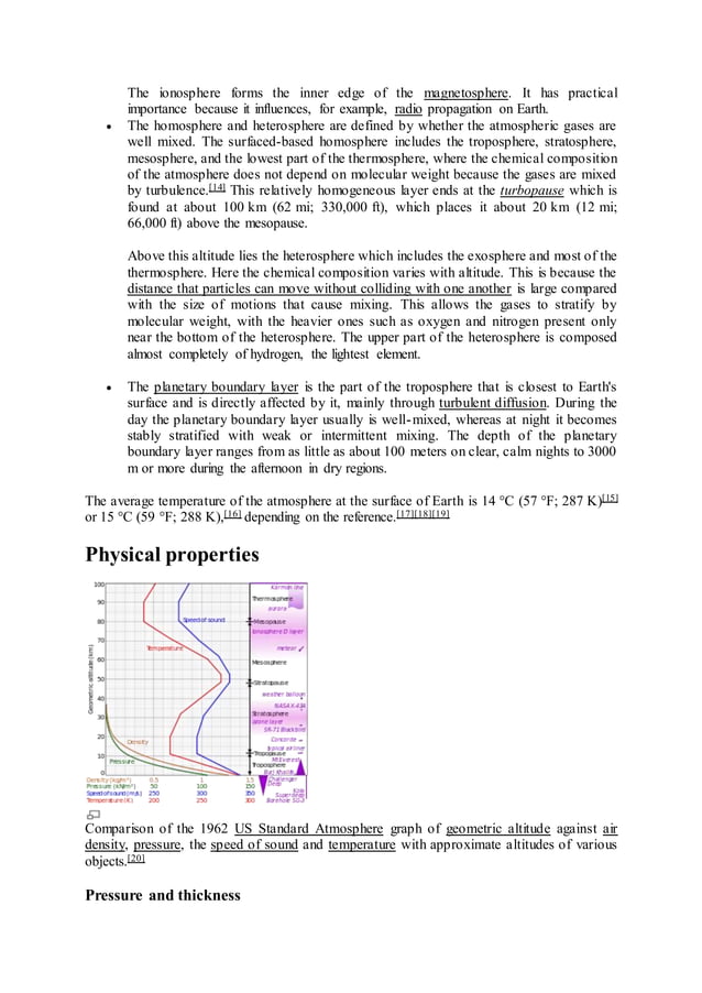 Structure of atmosphere | PDF