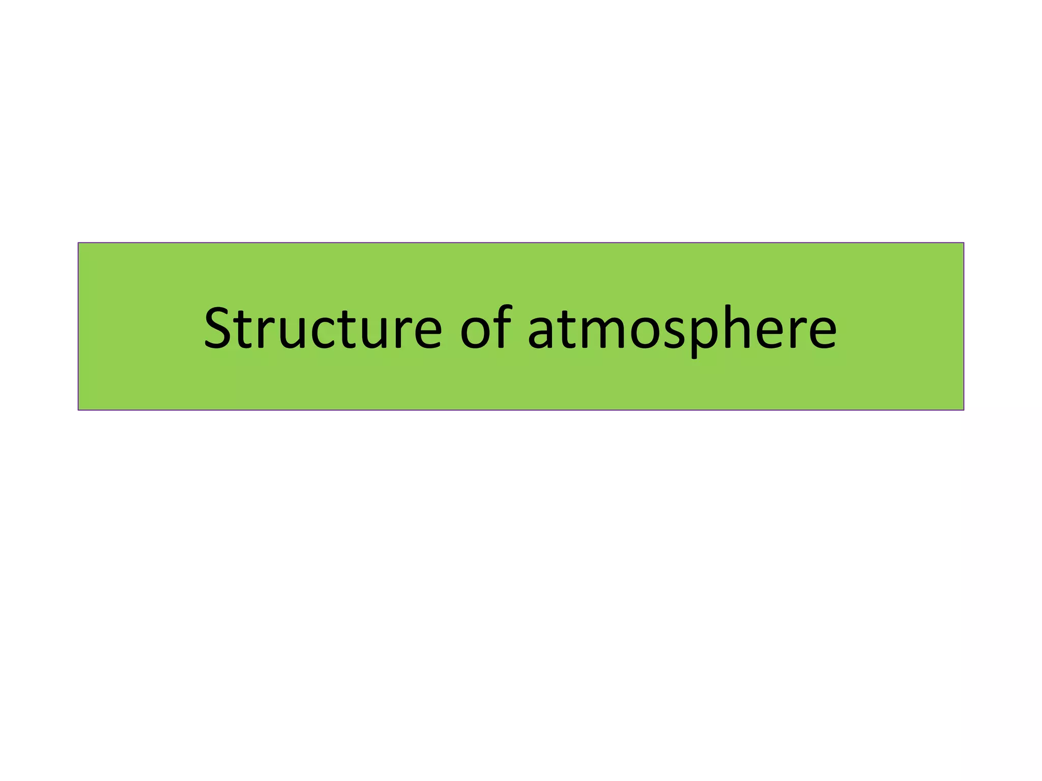 Structure of atmosphere | PPTX