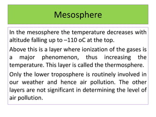 Structure of atmosphere | PPTX