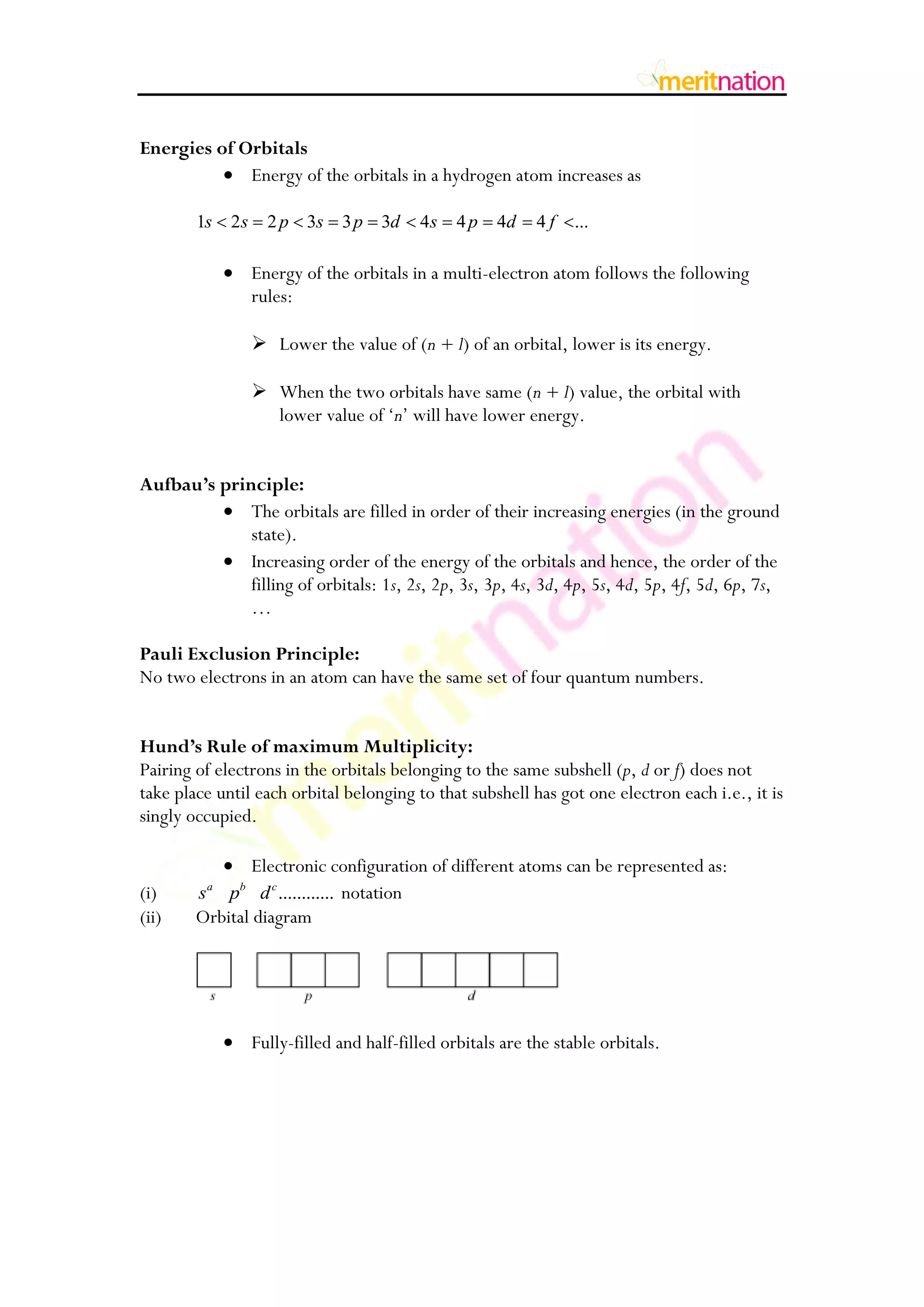 Structure of atom | PDF