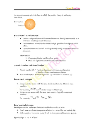 Structure of atom | PDF