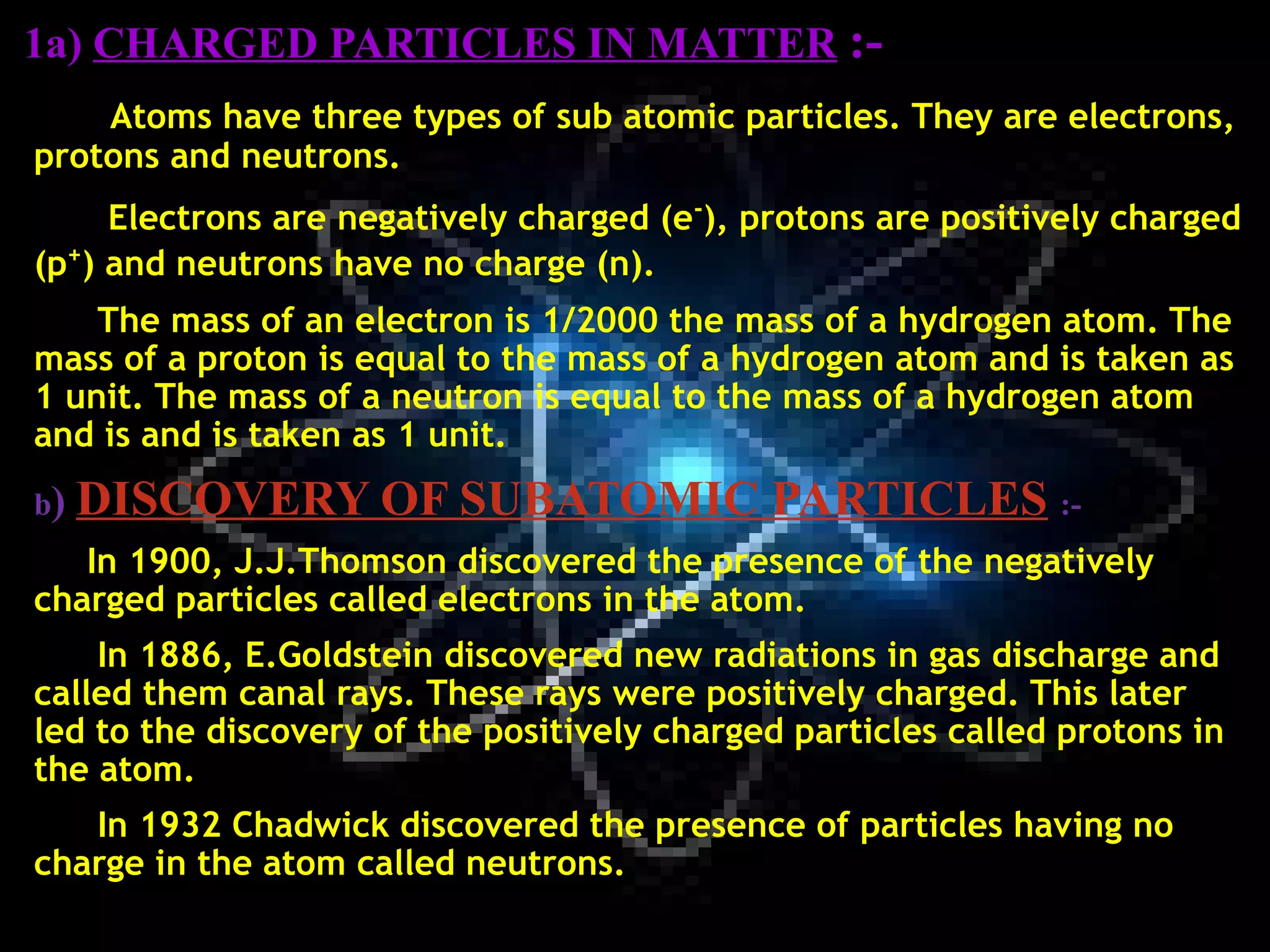 Structure of atom | PPT | Chemistry | Science