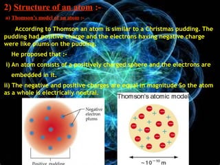 Structure of atom | PPT | Chemistry | Science