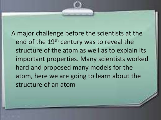 Structure of atom | PPTX
