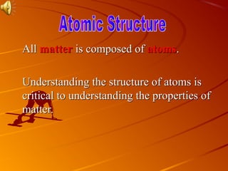 Structure of atomic | PPT