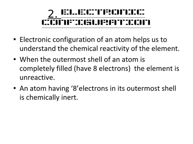 Structure Of Atom Igcse Ppt