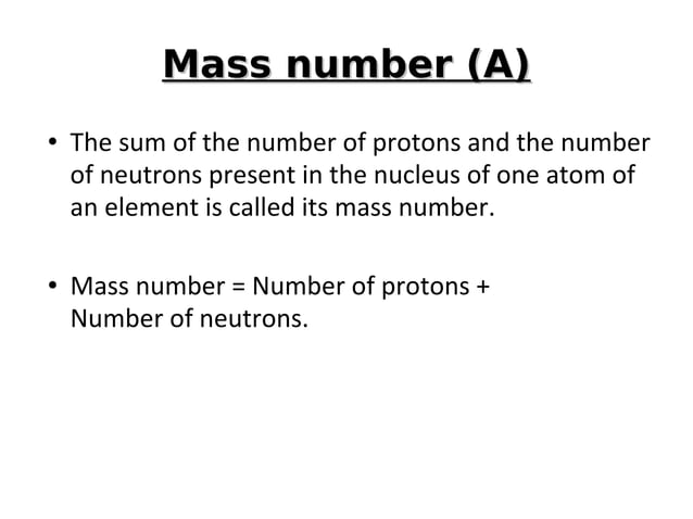 Structure Of Atom Igcse Ppt