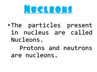 Structure of atom (igcse) | PPT