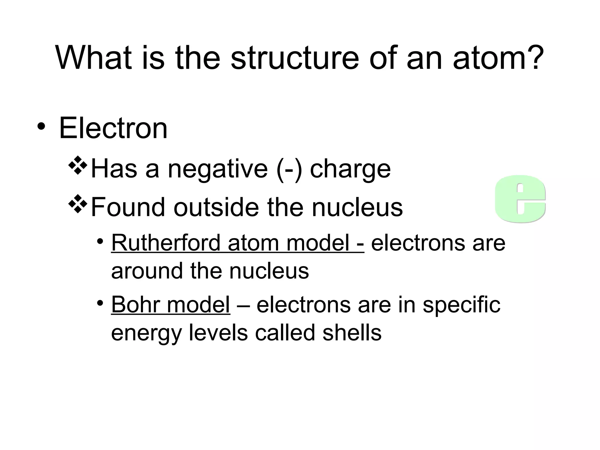 The Structure of an Atom | PPT