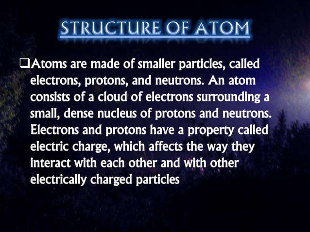 Structure of atom ppt by shiva prasad class 9th a | PPTX | Chemistry | Science