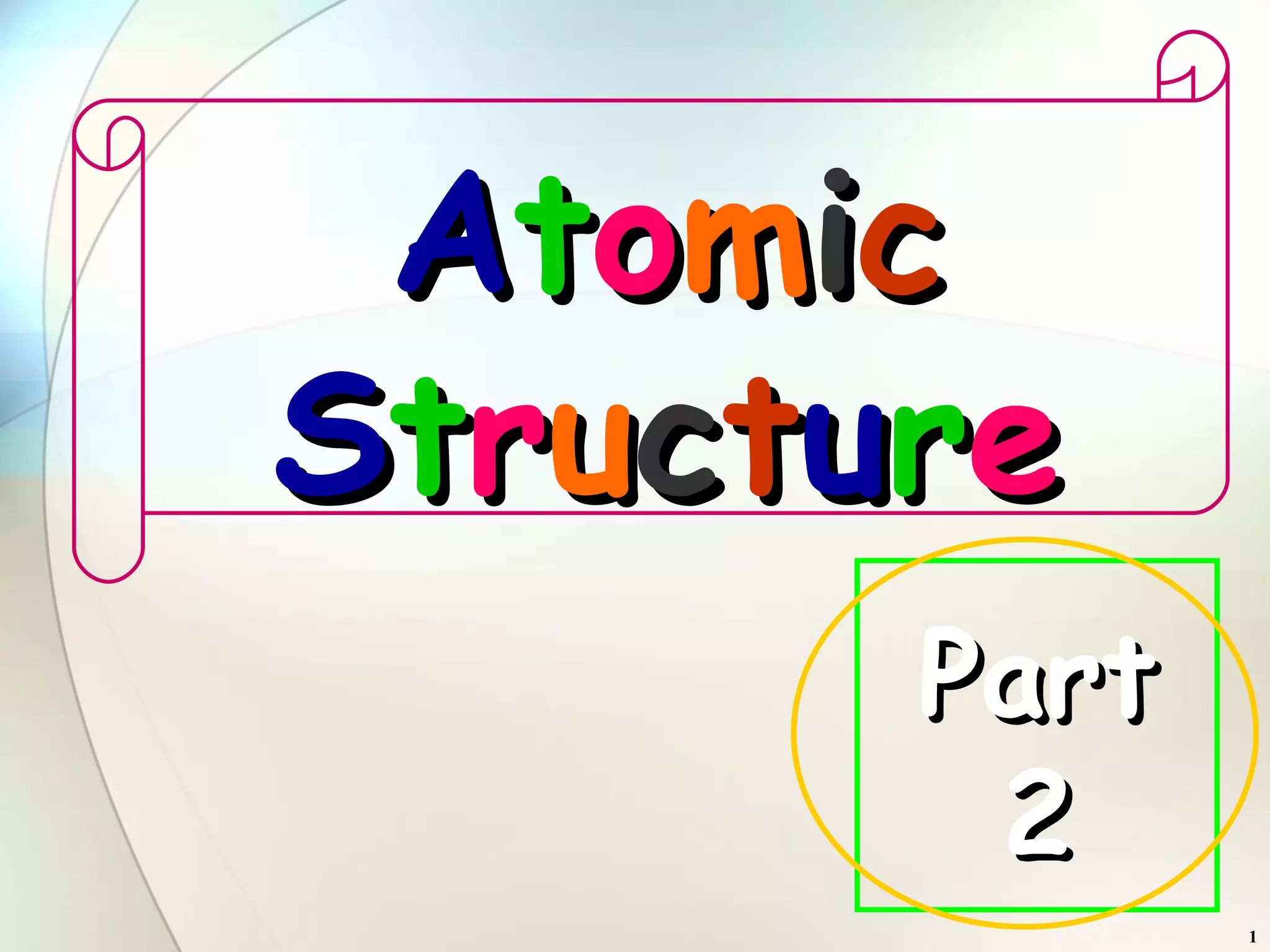 Structure Of Atoms Part 2 | PPT