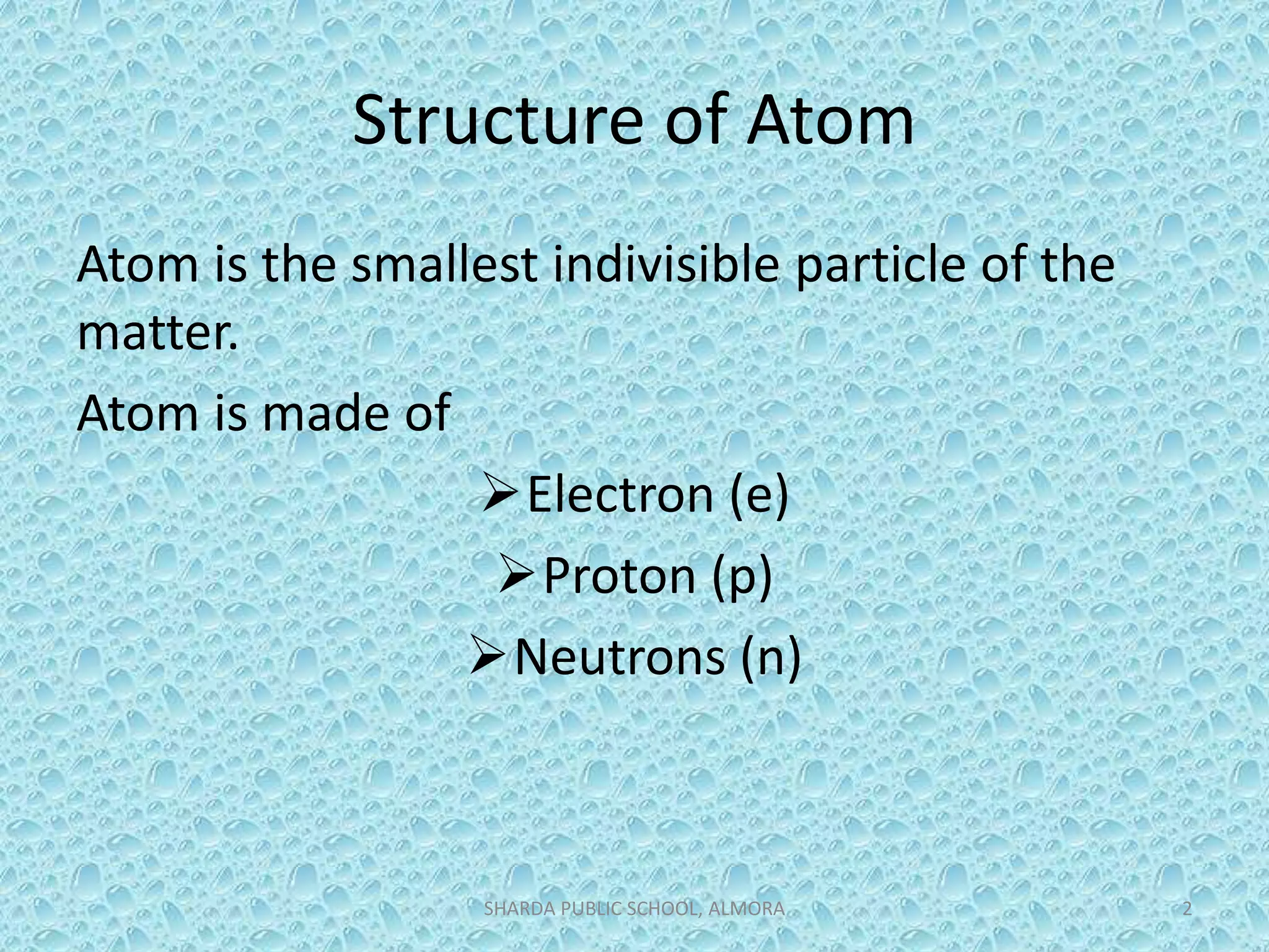Structure of atom | PPTX