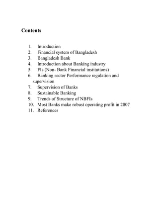 Structure of Banking Industry in Bangladesh, BIN- 305 | PDF