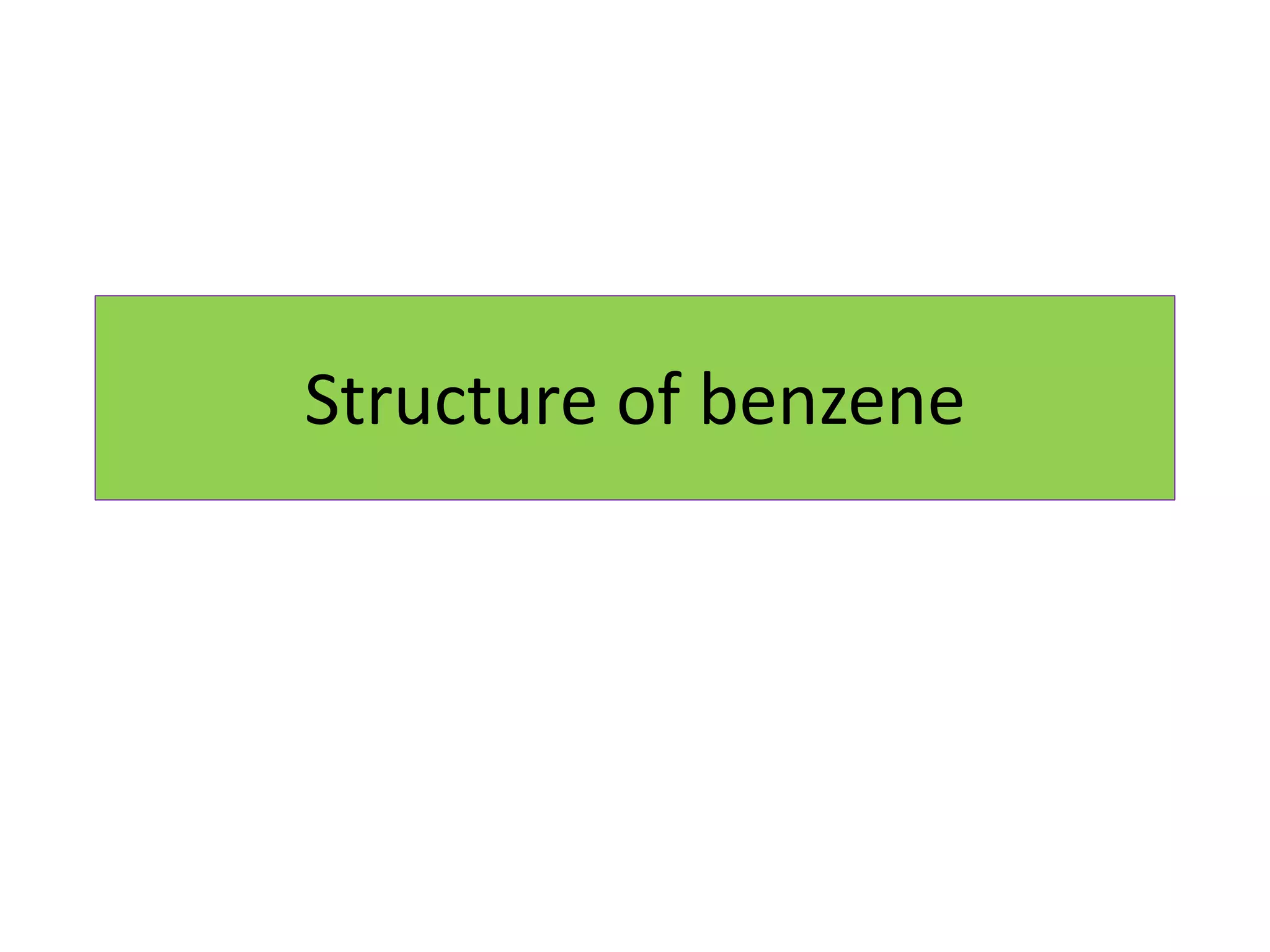 Structure of benzene | PPTX