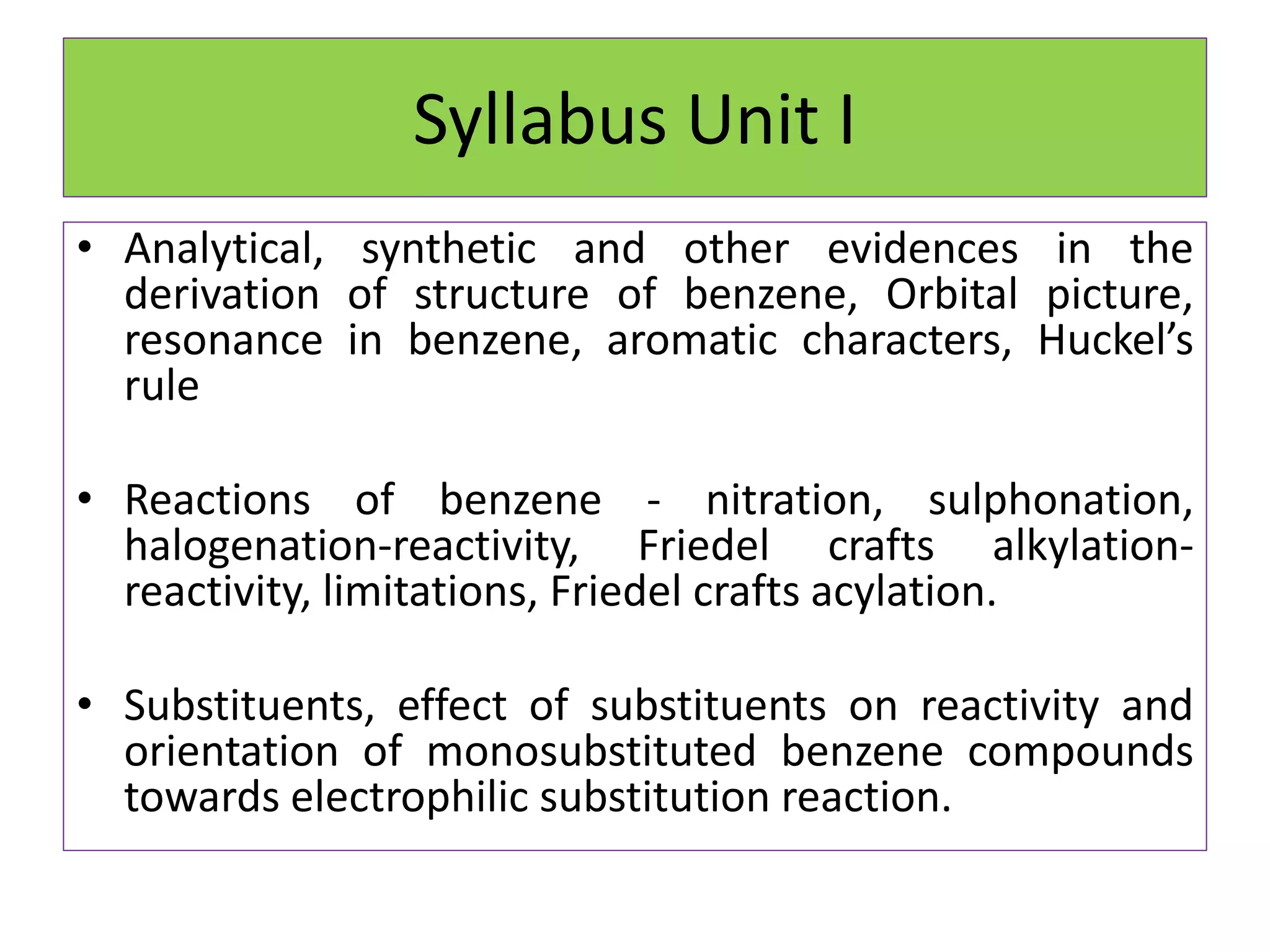 Structure of benzene | PPTX