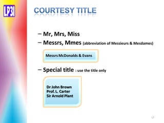 The Structure of Business Letter - Andarsih Sintorowati | PPT