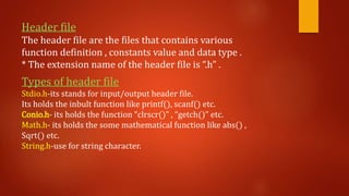 Structure of c | PPT