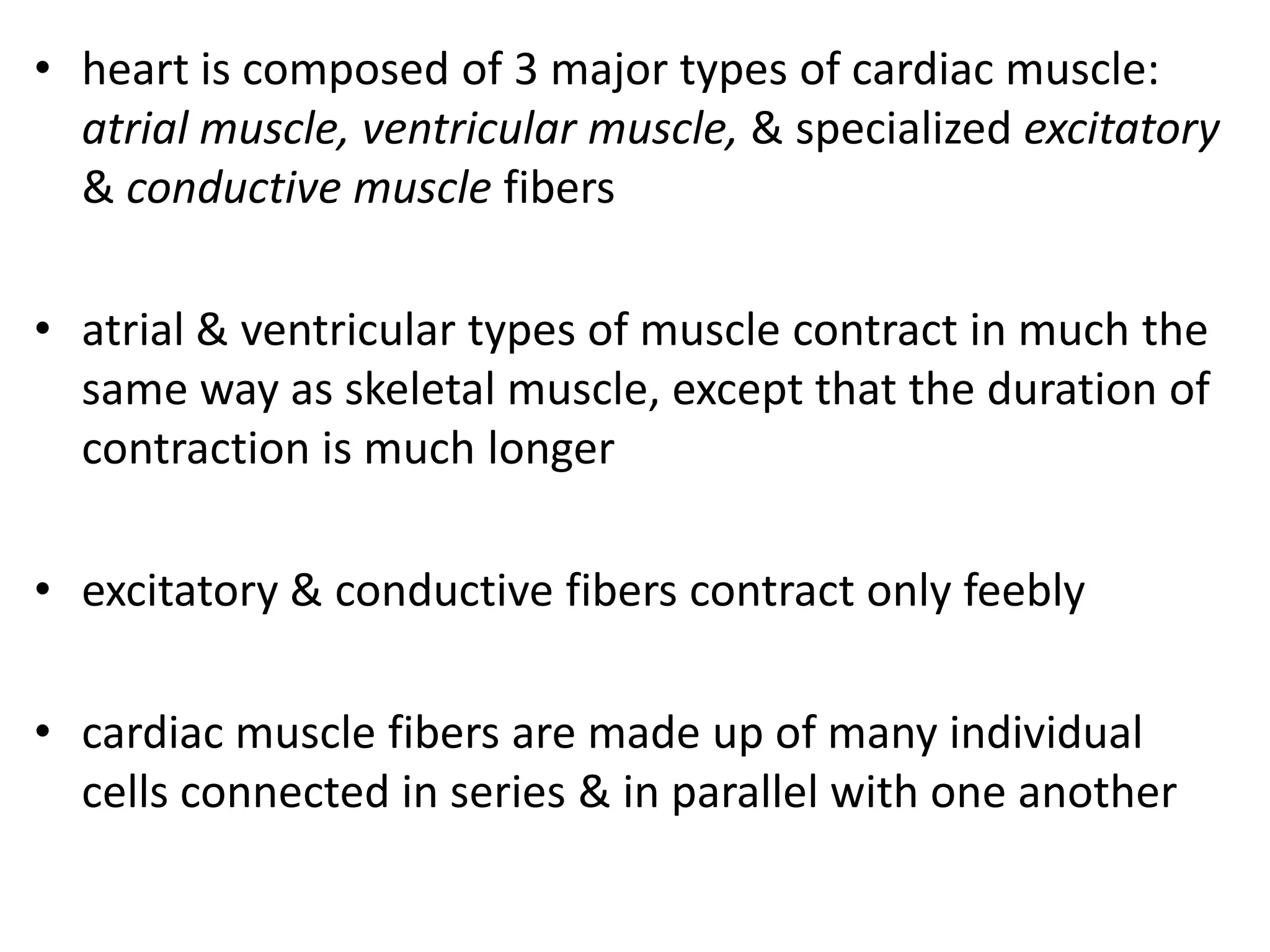 Structure of cardiac muscle excitation contraction coupling properties ...