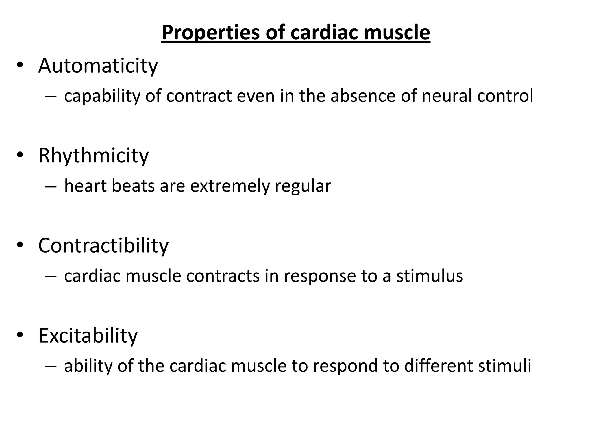 Structure of cardiac muscle excitation contraction coupling properties ...