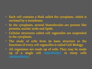 Structure of cell | PPTX