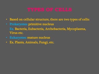 Structure of cell | PPTX
