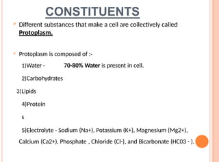 Structure of cell WITH THEIR FUNCTIONS .pptx