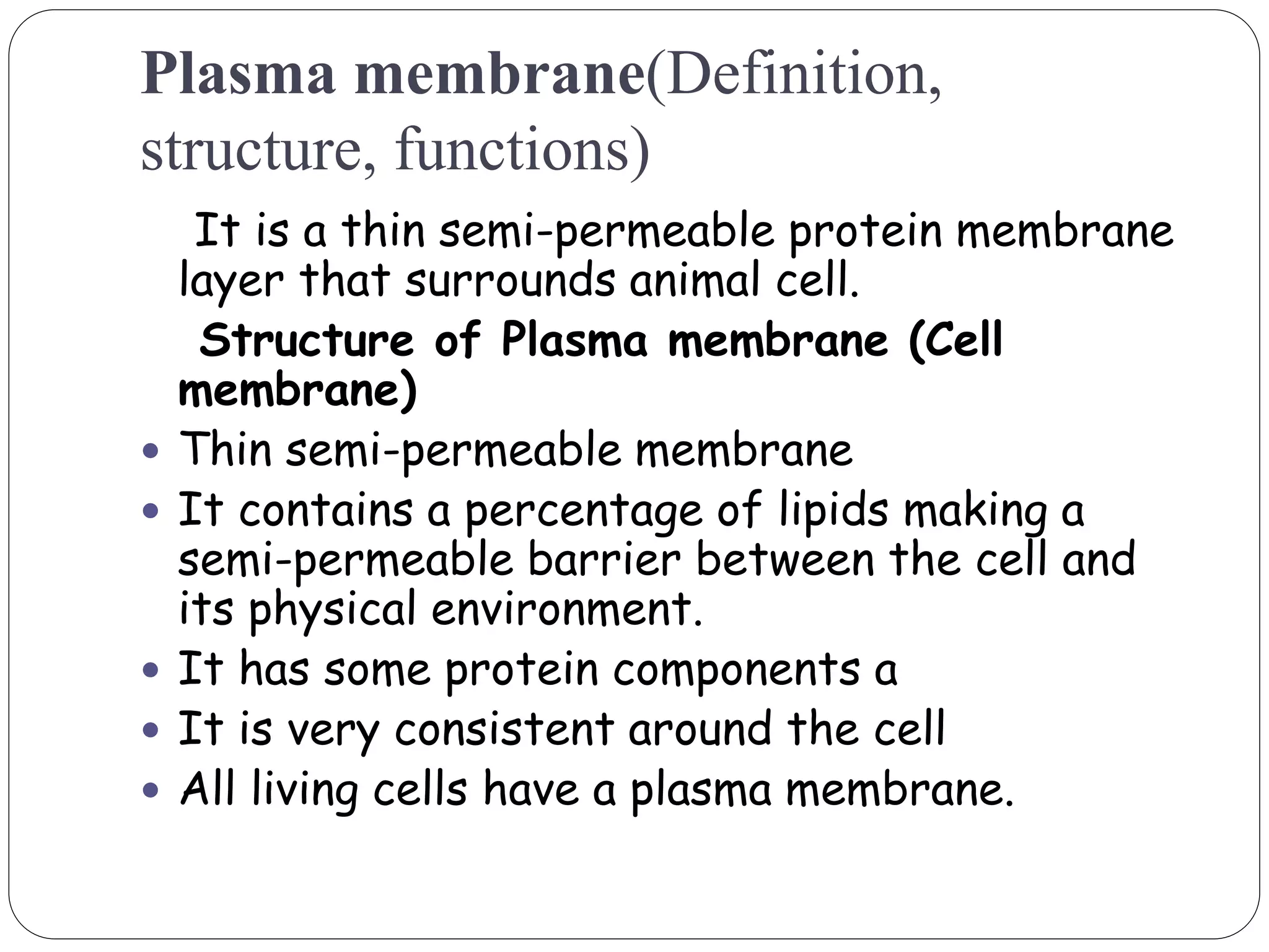 Structure of cell components and functions | PPTX