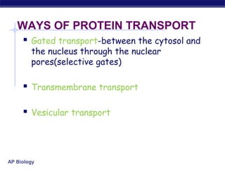 Structure of cell membrane and Transport | PPT