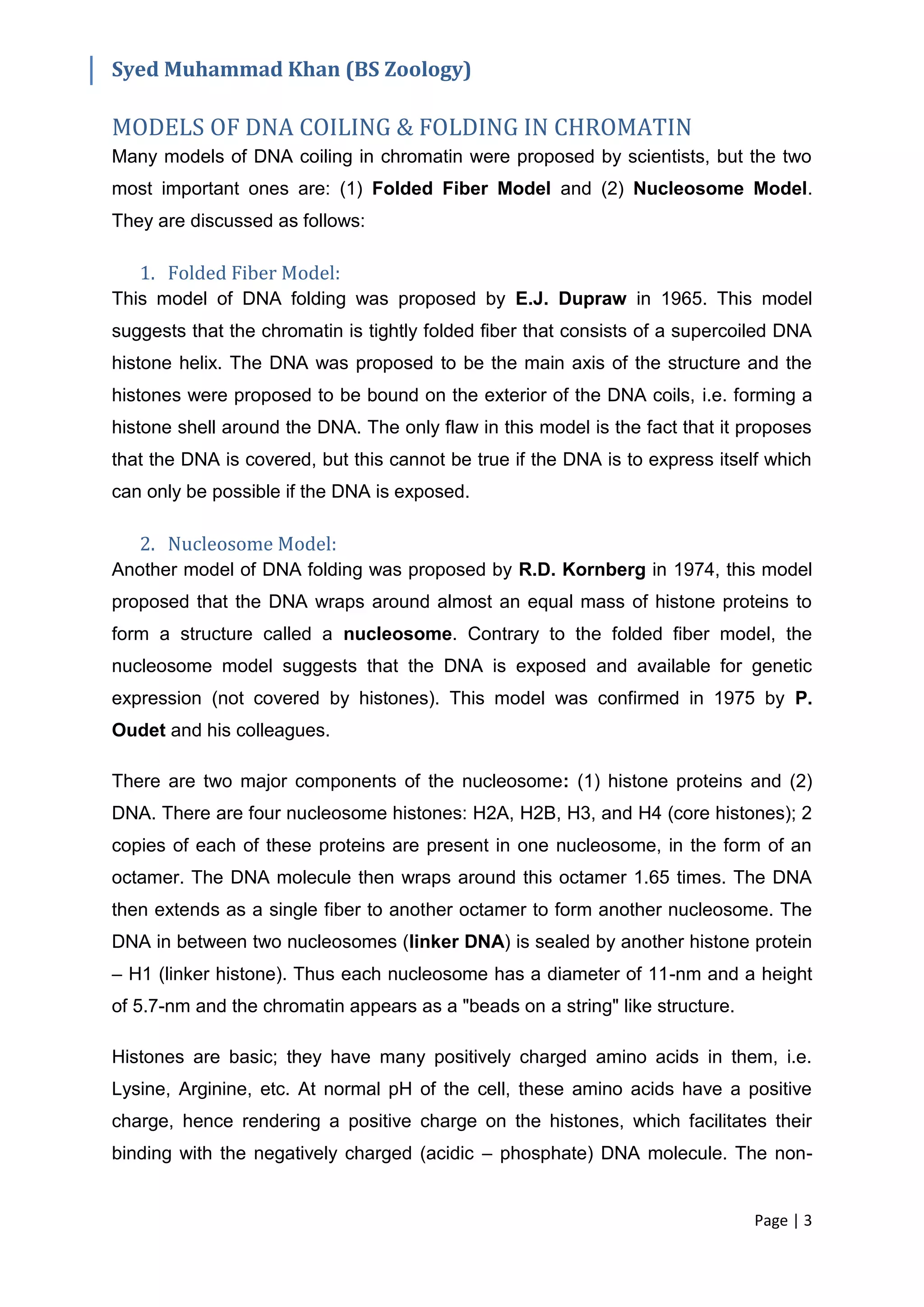Structure of Chromosomes | PDF