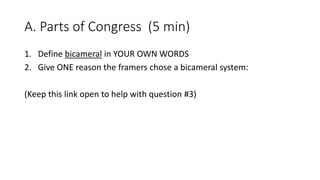 Structure of congress | PPT
